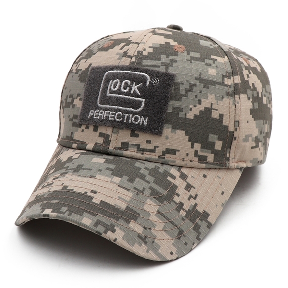Glock® | Accessories | Glock Embroidered Hat Wvelcro Strap Desert Camo ...